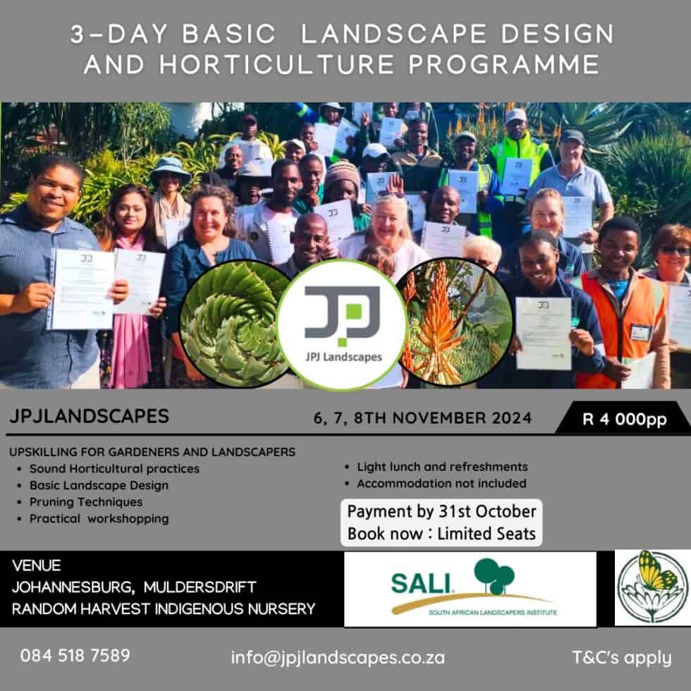 Gauteng Training | Landscape Training | JPJLandscapes